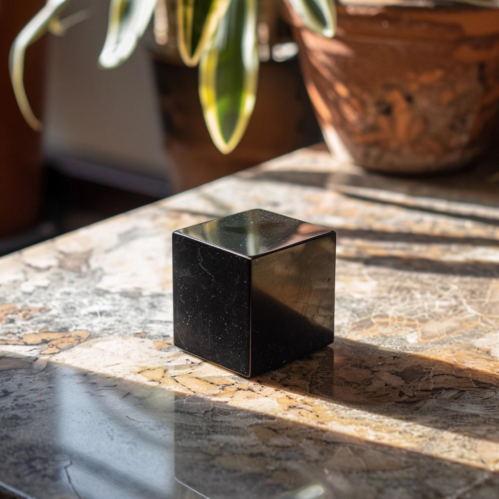 Black Obsidian Cube – Heritage Apothecary